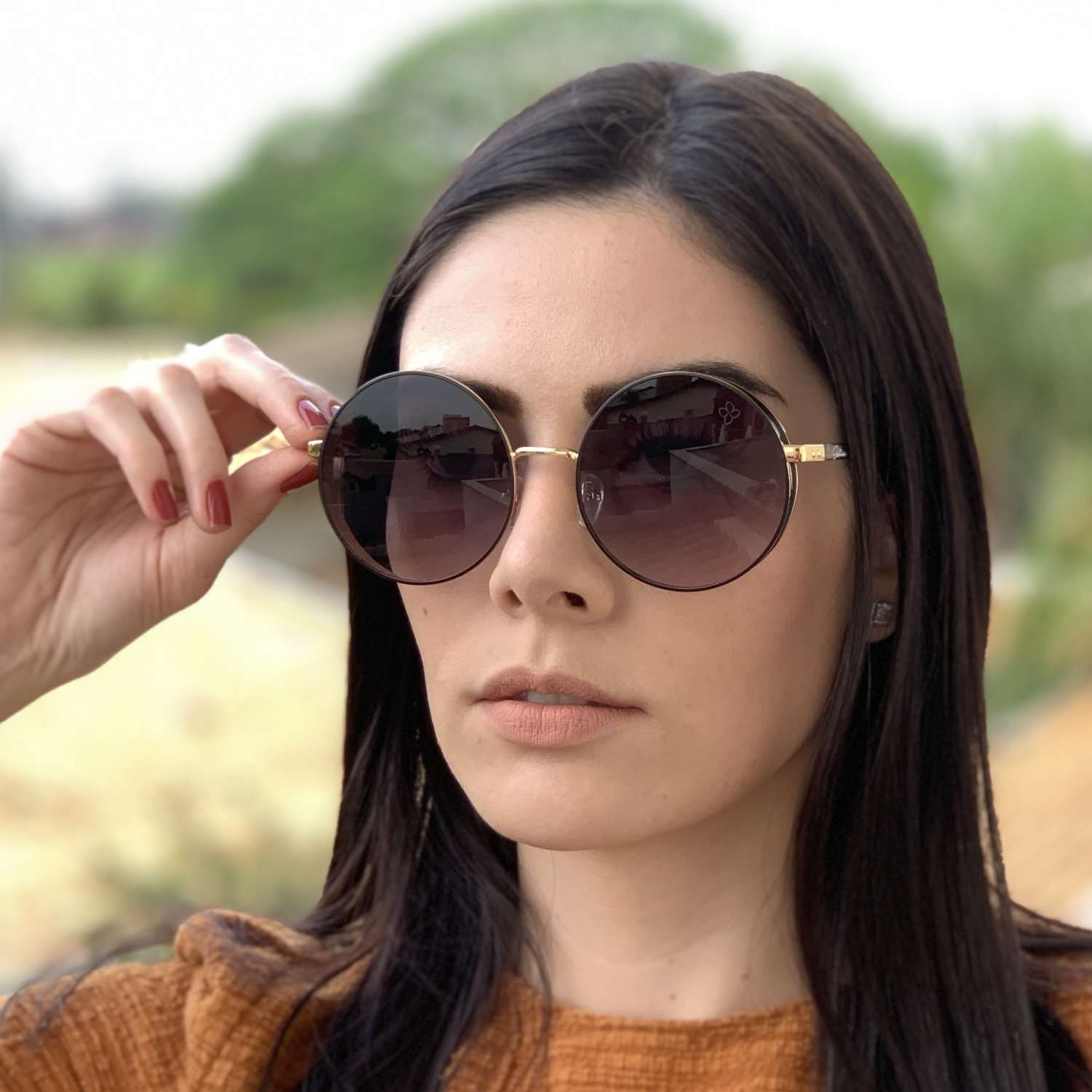 Óculos de Sol Amanda Preto - Safine