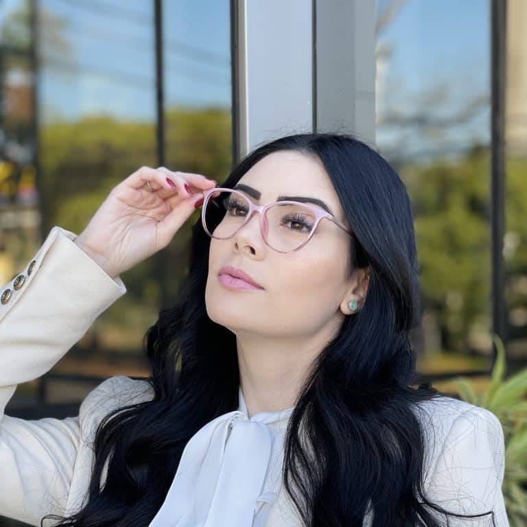 Óculos de Grau Gatinho Rosa Helen - Safine Óculos