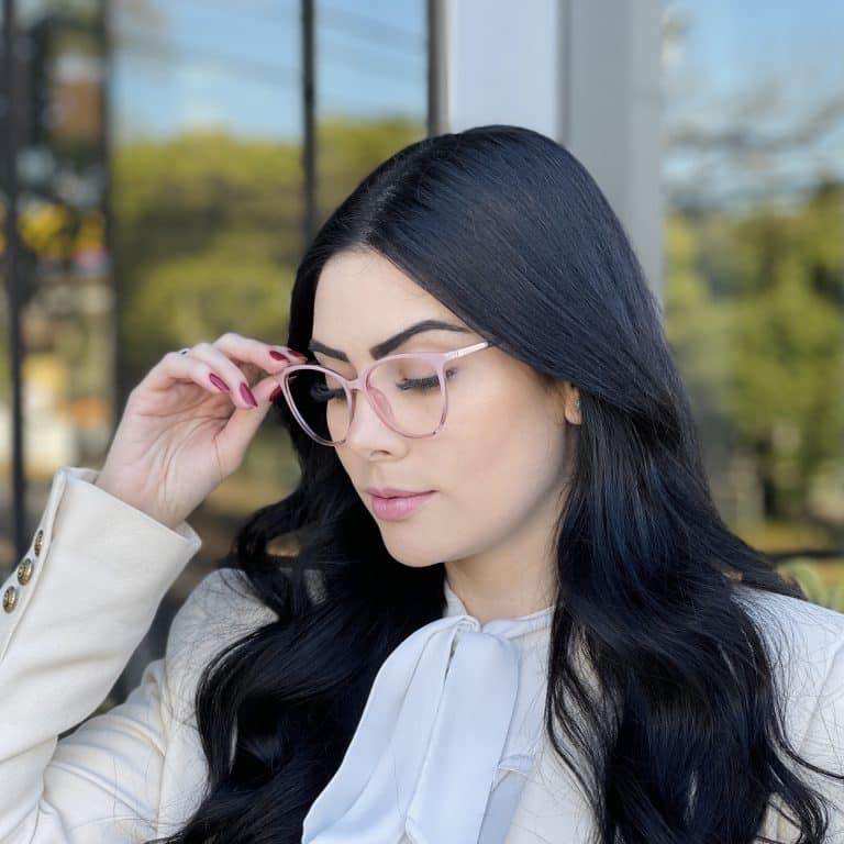 Óculos de Grau Gatinho Rosa Helen - Safine Óculos